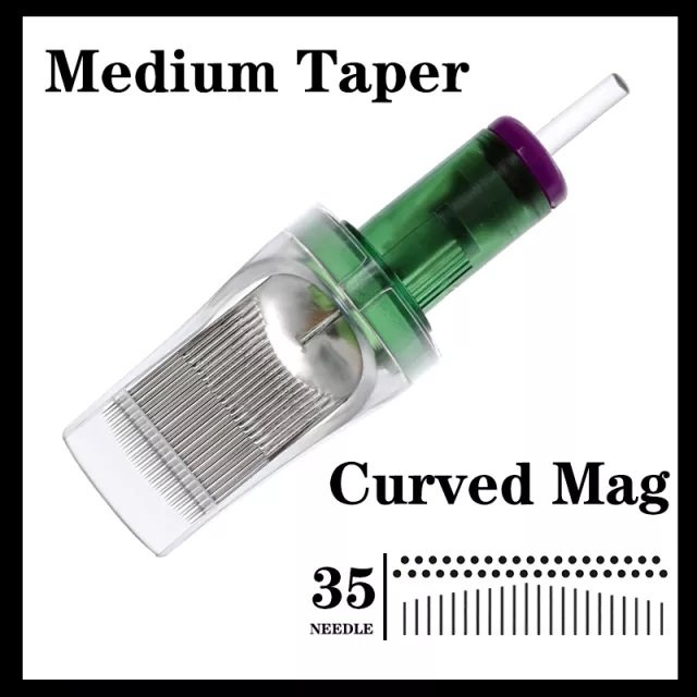 Elite 2 Cartridge Needles - Curved MAGNUM med åben tip. - 20 stk.